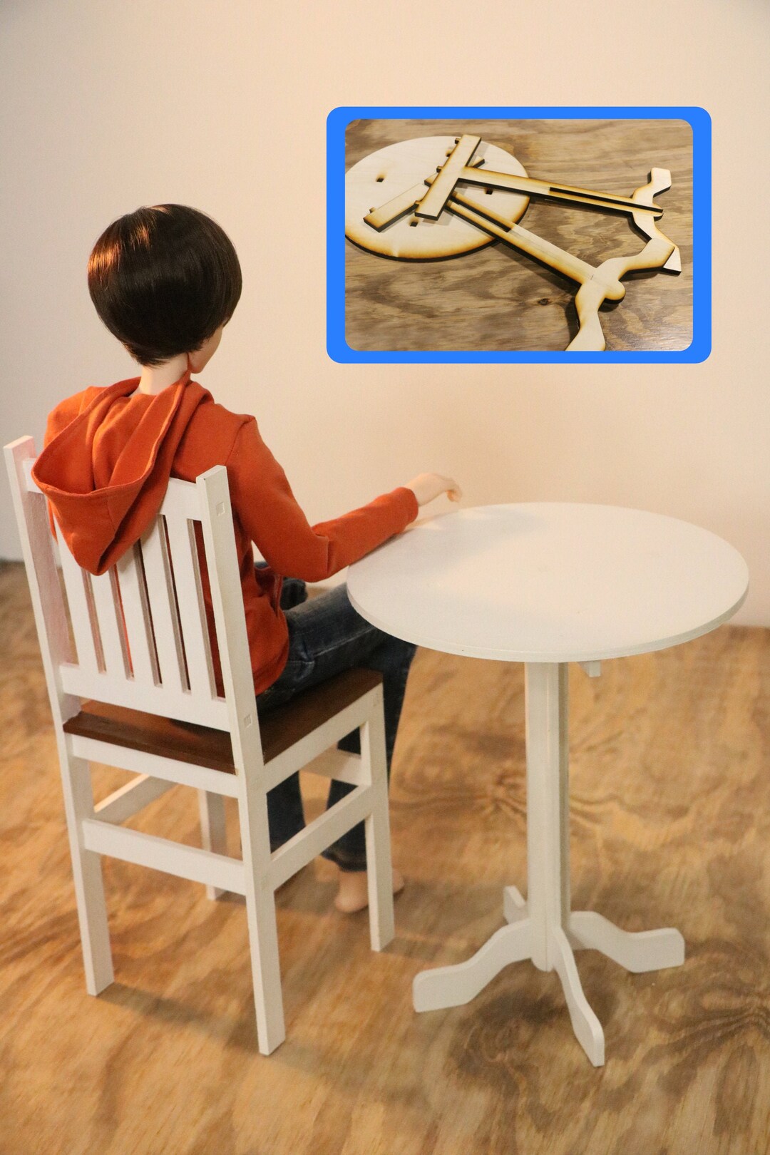 Smart Doll Table | DIY Kit - NOT Assembled | 1/3 Scale Doll Furniture ...