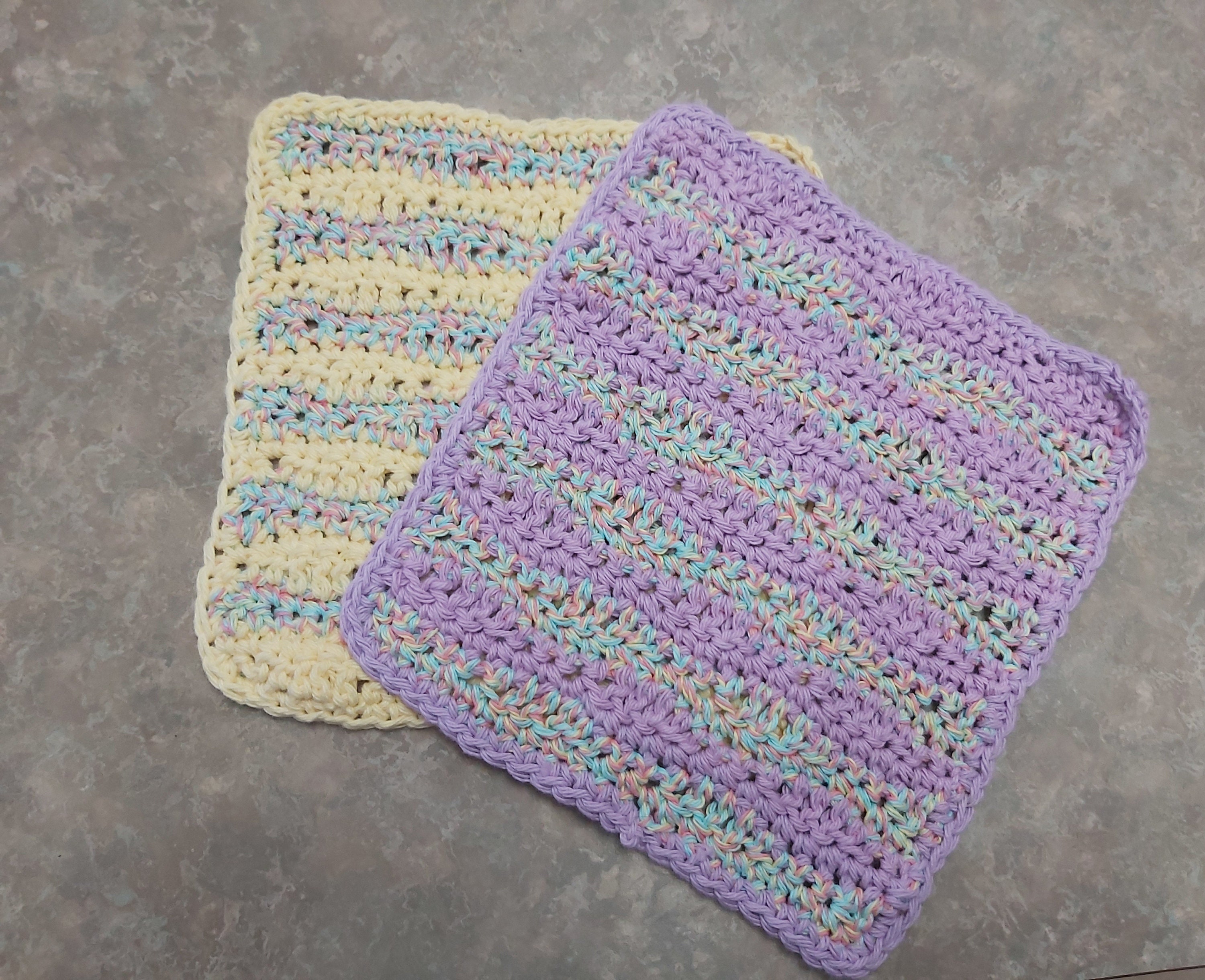 Crochet Dishcloth Set of 2- Easter Egg - Etsy