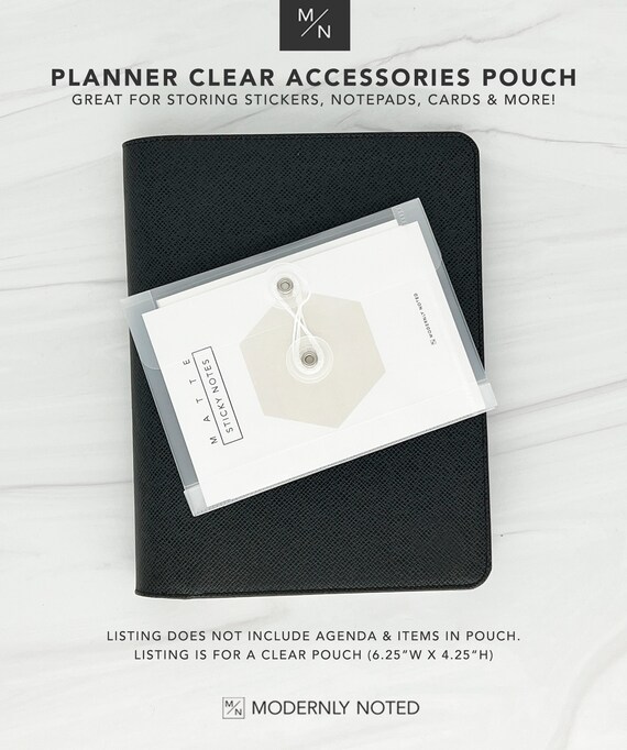 Clear Pouch to Store Stickers Planner Cards Task Cards - Etsy