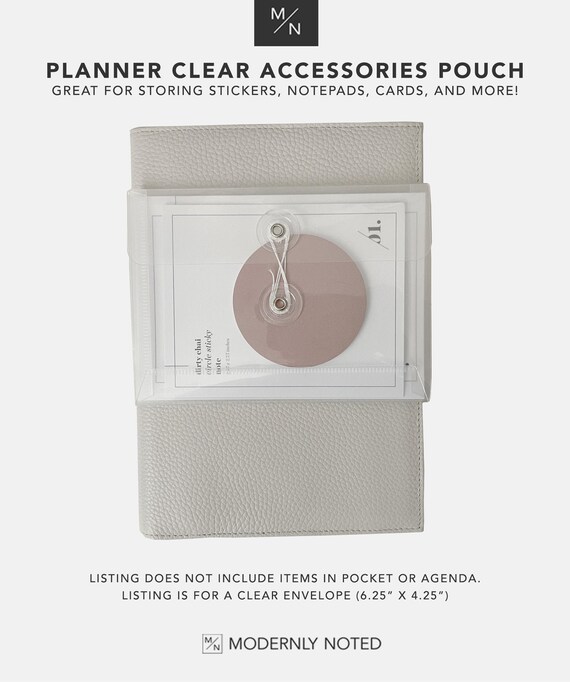 Clear Pouch to Store Stickers Planner Cards Task Cards | Etsy