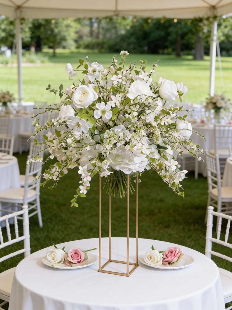 Purple Rose Flower Centerpieces,table Floral Ball - Etsy