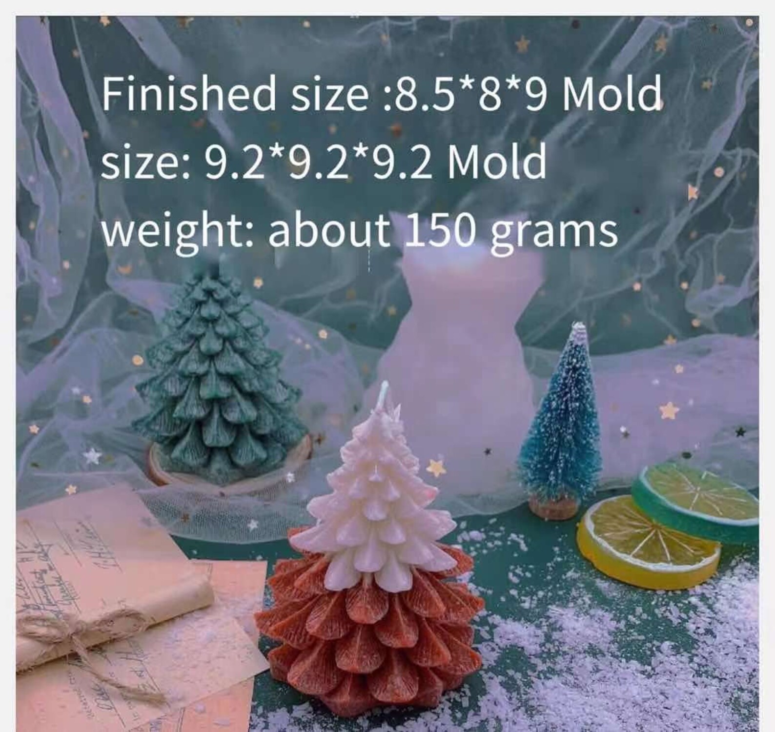 Christmas Tree Candle Mold Silicone Candle Mold Candle Mold - Etsy