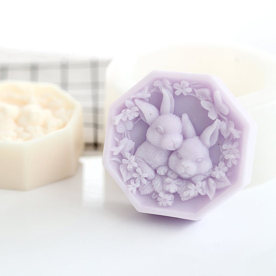 Rabbit Cake Moldsilicone Material Moldhandmade Candle - Etsy