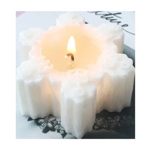 Snowflake Candle Mold,christmas Aromatherapy Candle Mold,silicone ...