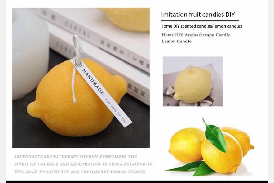 Handmade Candle MaterialFruit Mold CandlesOrange Candle | Etsy