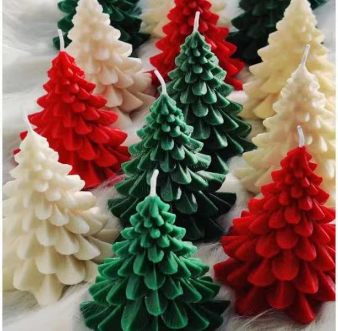 Big Christmas Tree Moldchristmas Candle Moldsilicone - Etsy