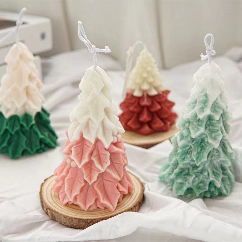 Big Size Christmas Tree Candles Mold Christmas Unique Candle - Etsy