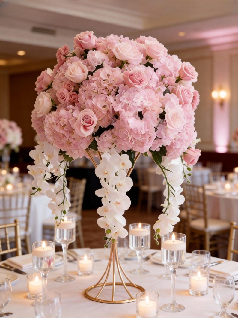 Blue Rose Flower Ball,wedding Centerpiece Floral Arrangements Decor - Etsy