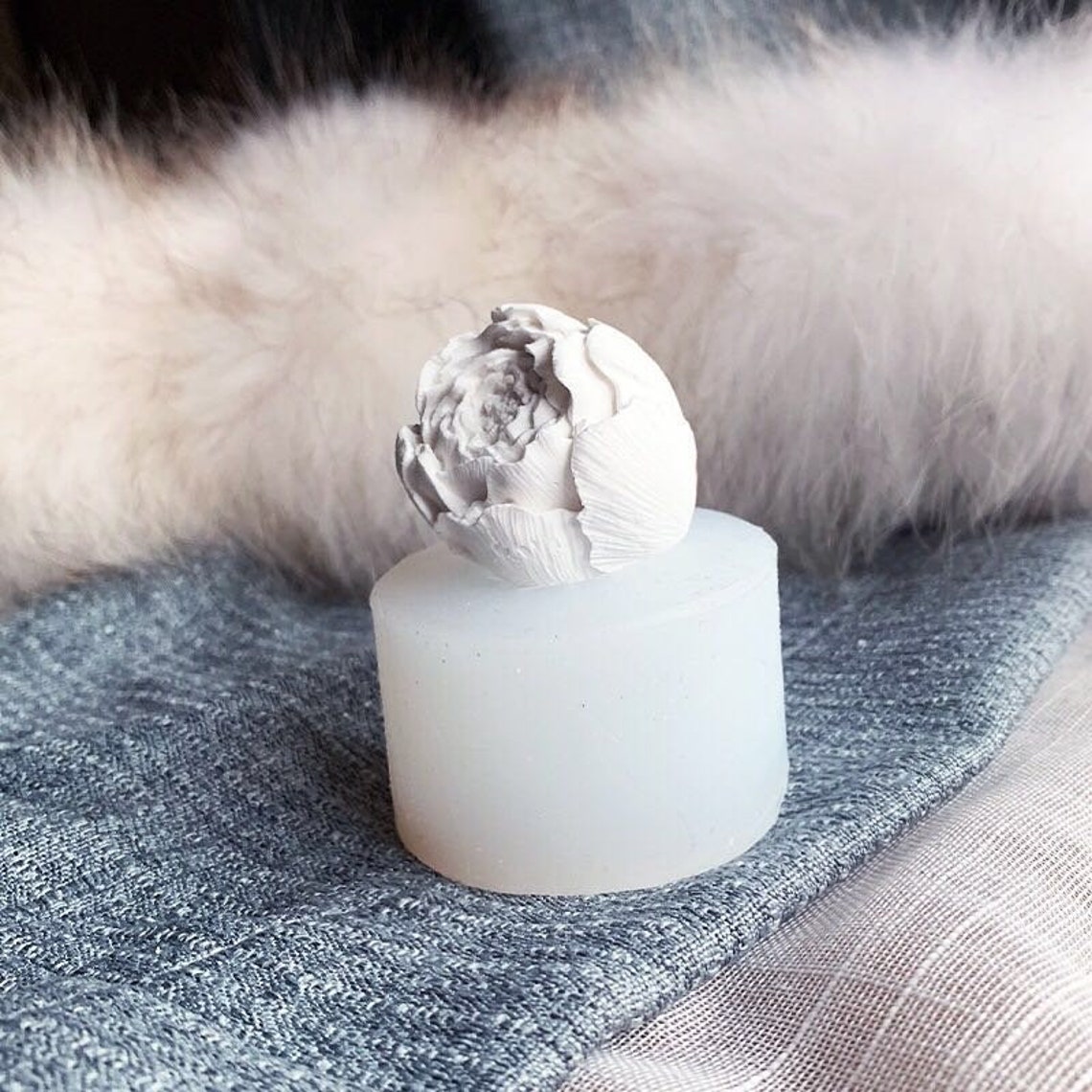 3D Rose Flower Candle Molds Silicone ChristmasHome Decoration | Etsy