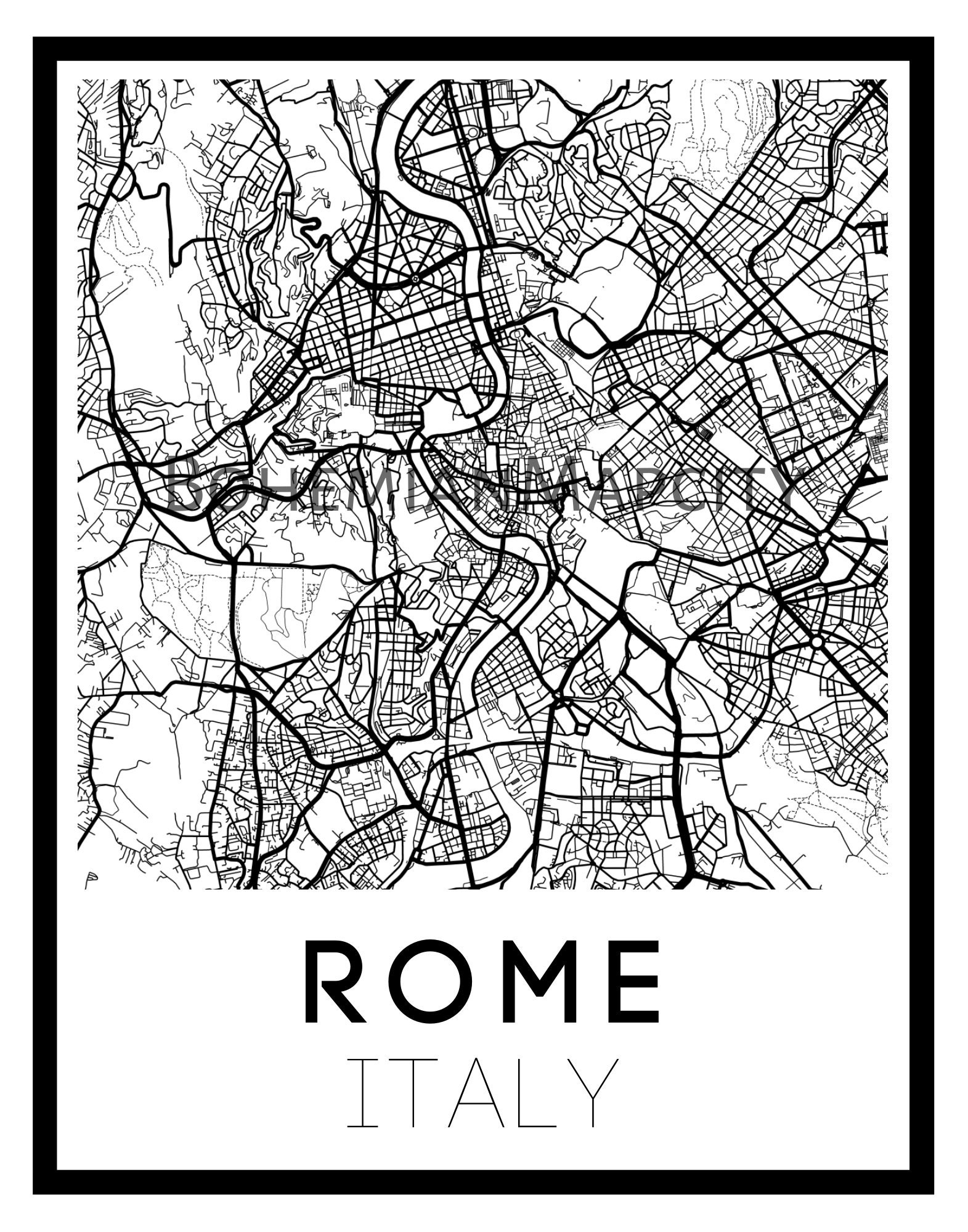 Custom Digital Map - Etsy