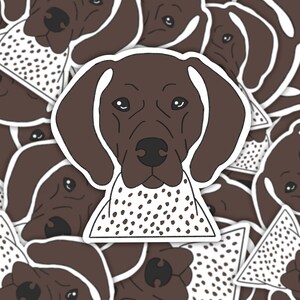 Sticker | Magnet | German Shorthaired Pointer Dog Sticker | Waterproof ...