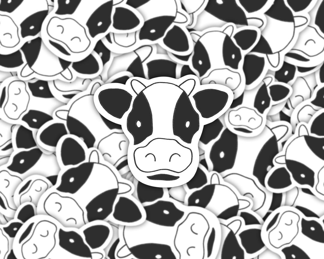 Aufkleber | Magnet | Kuh Sticker | Bauernhof Tier Sticker | Kuh Magnet ...