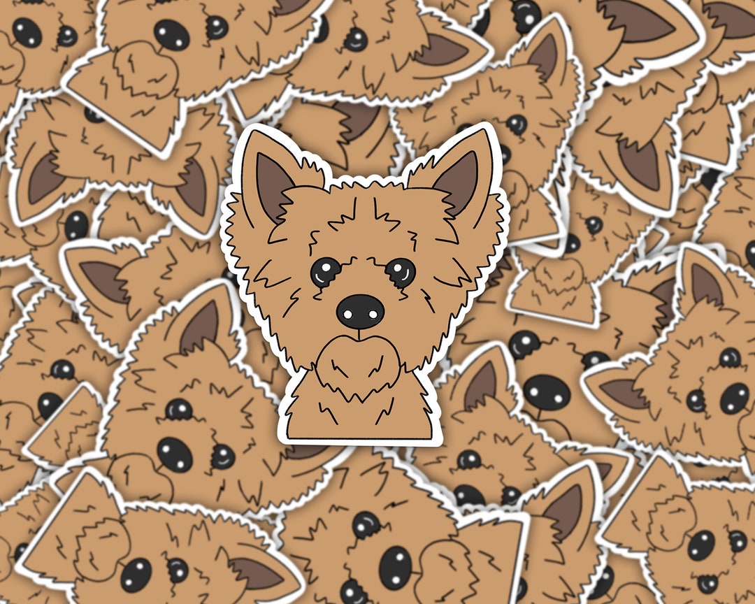 Sticker | Magnet | Yorkie Dog Sticker | Waterproof Sticker | Yorkipoo ...