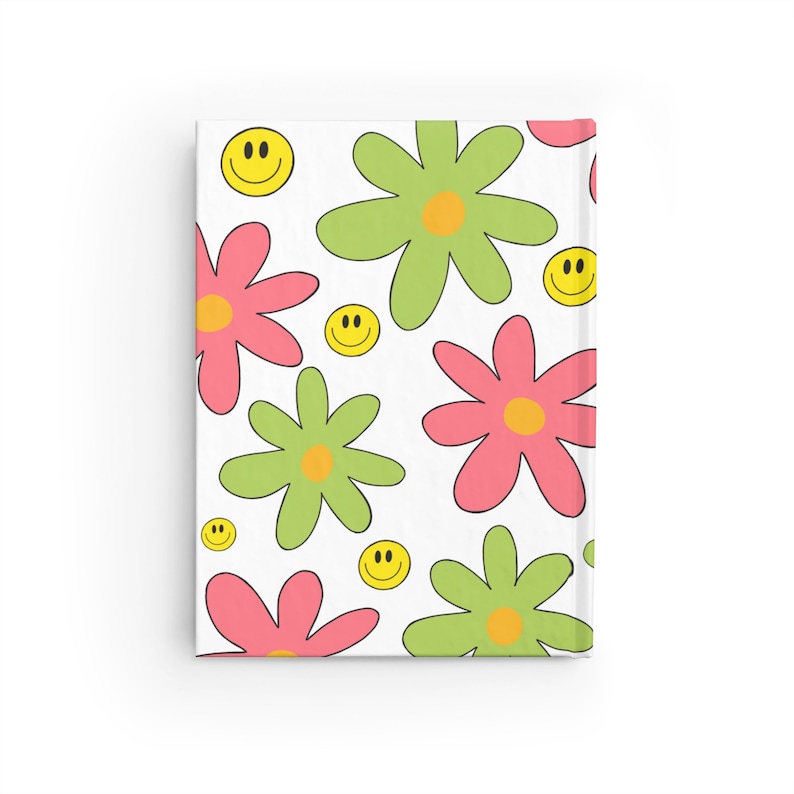 Flower and Smiley Face Journal | Flower Journal | Smiley Face Journal ...