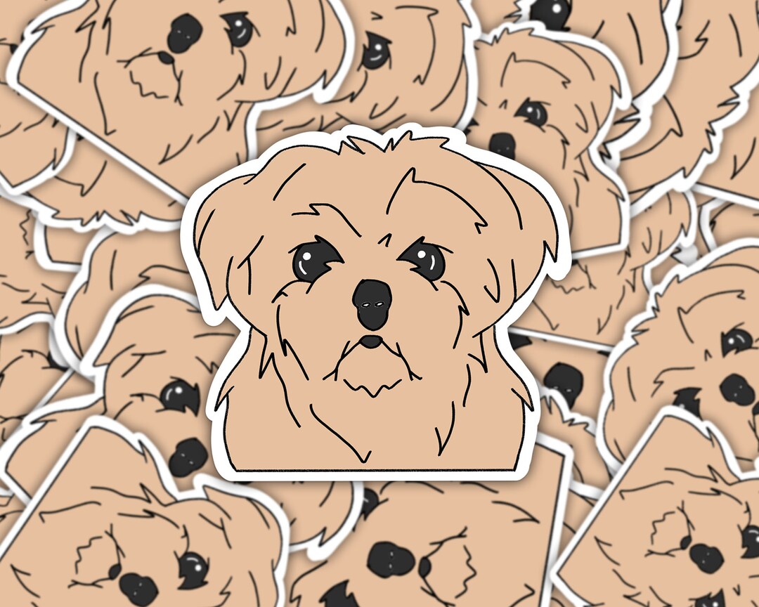 Sticker | Magnet | Shih Tzu Dog Sticker | Shih Tzu Magnet | Waterproof ...
