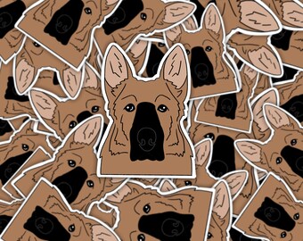 German Shepherd Sticker Police K9 Dog Decal Blue Line USA American Flag ...