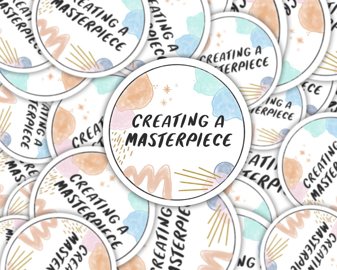 Sticker | Magnet | Creating a Masterpiece Sticker | Waterproof Sticker ...