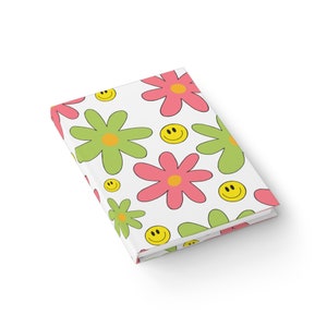 Flower and Smiley Face Journal | Flower Journal | Smiley Face Journal ...