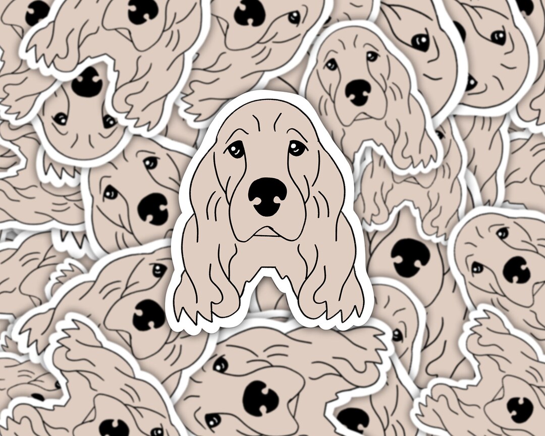 Sticker | Magnet| Cocker Spaniel Dog Sticker | Dog Sticker | Waterproof ...