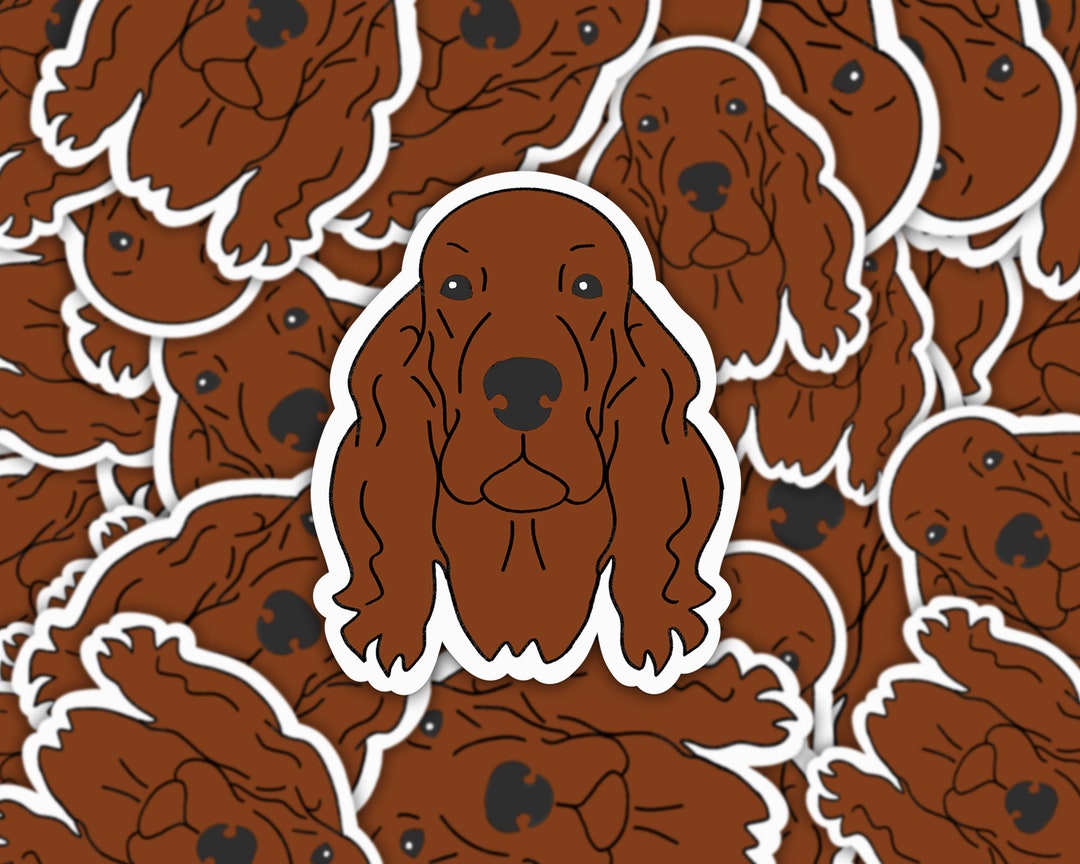 Sticker | Magnet | Irish Setter Dog Sticker | Dog Sticker | Irish ...