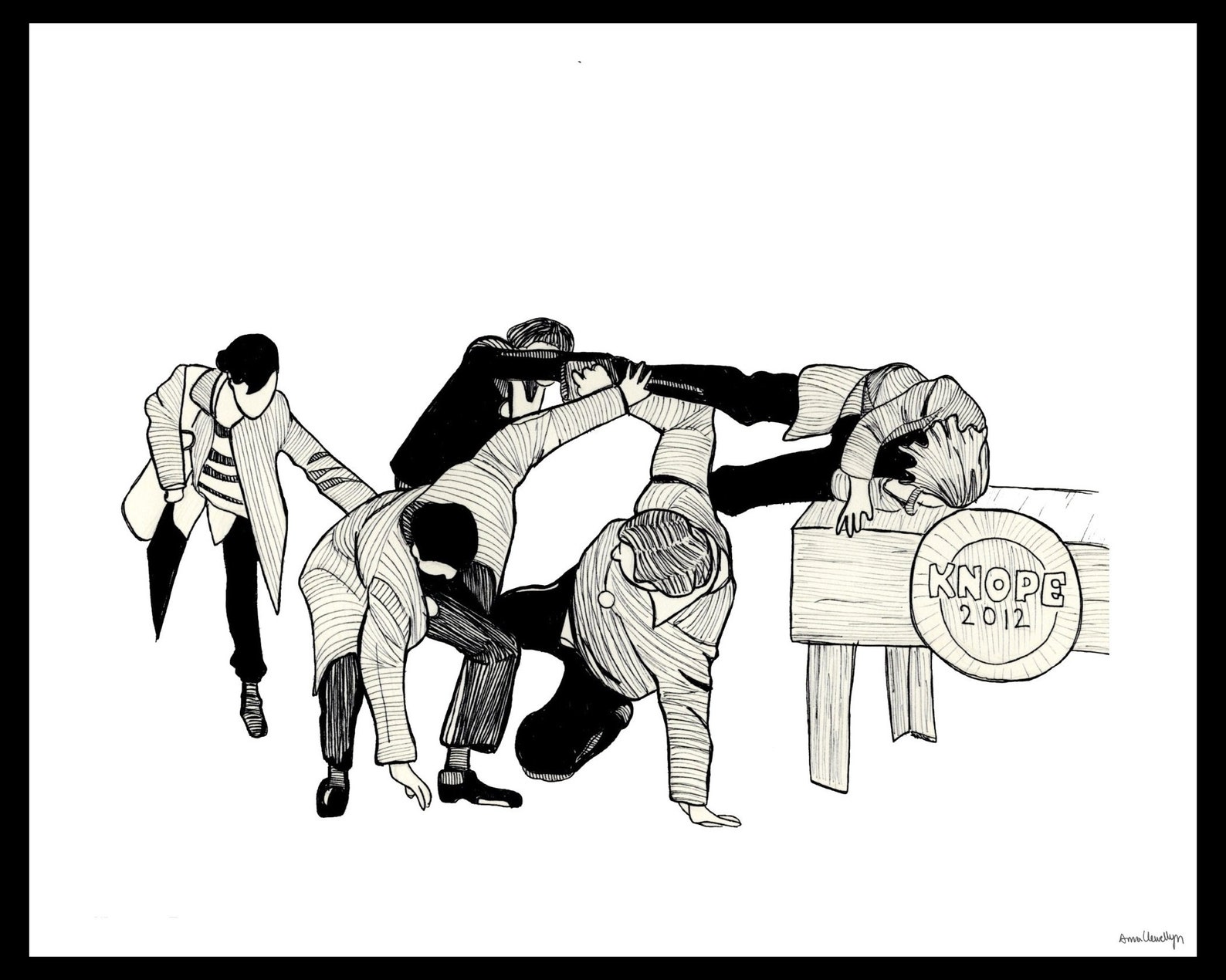 Parks and Rec Hand Drawn Season 4 Art Print - Etsy