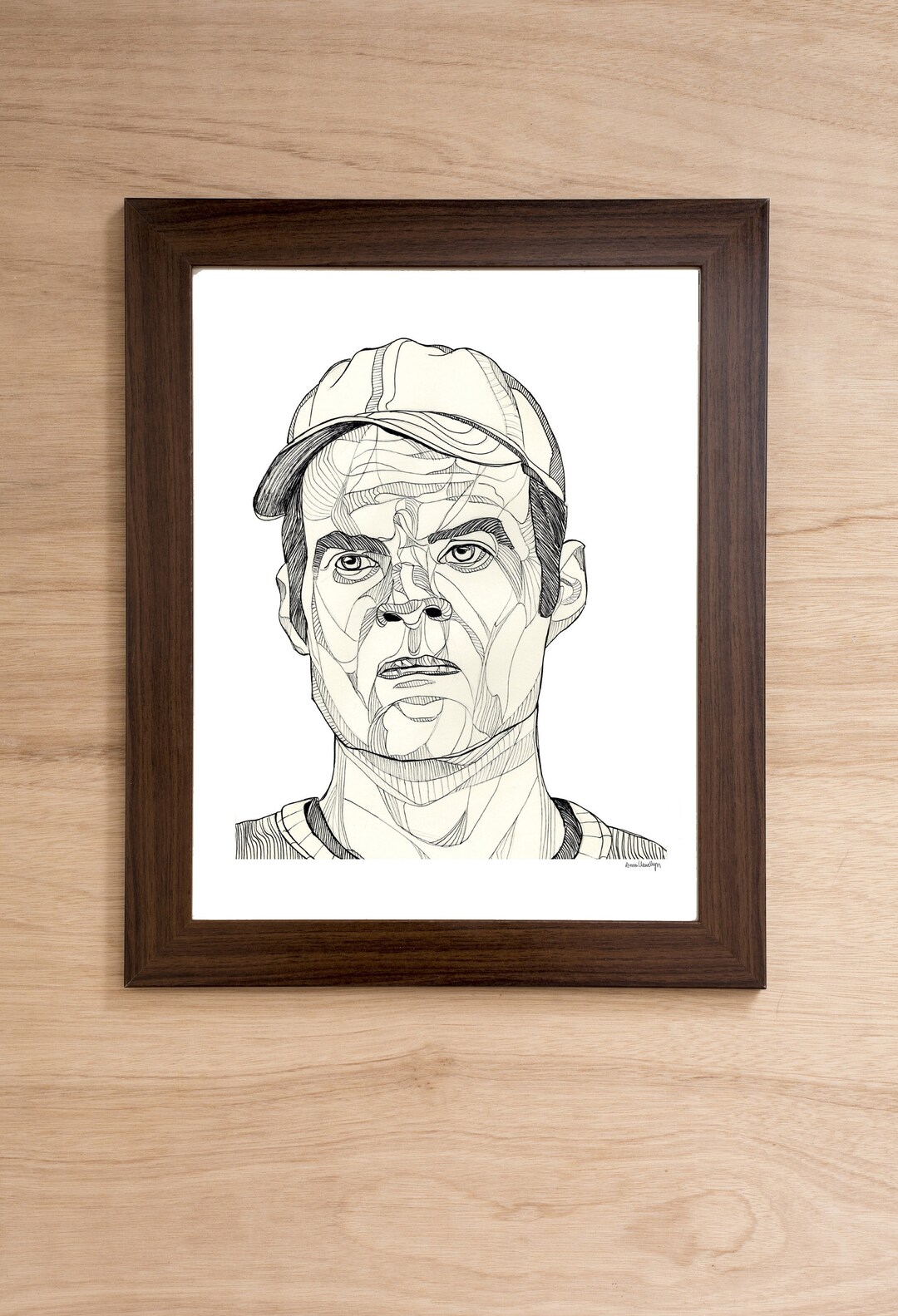 Barry Berkman Hand Drawn Art Print 8x10 - Etsy