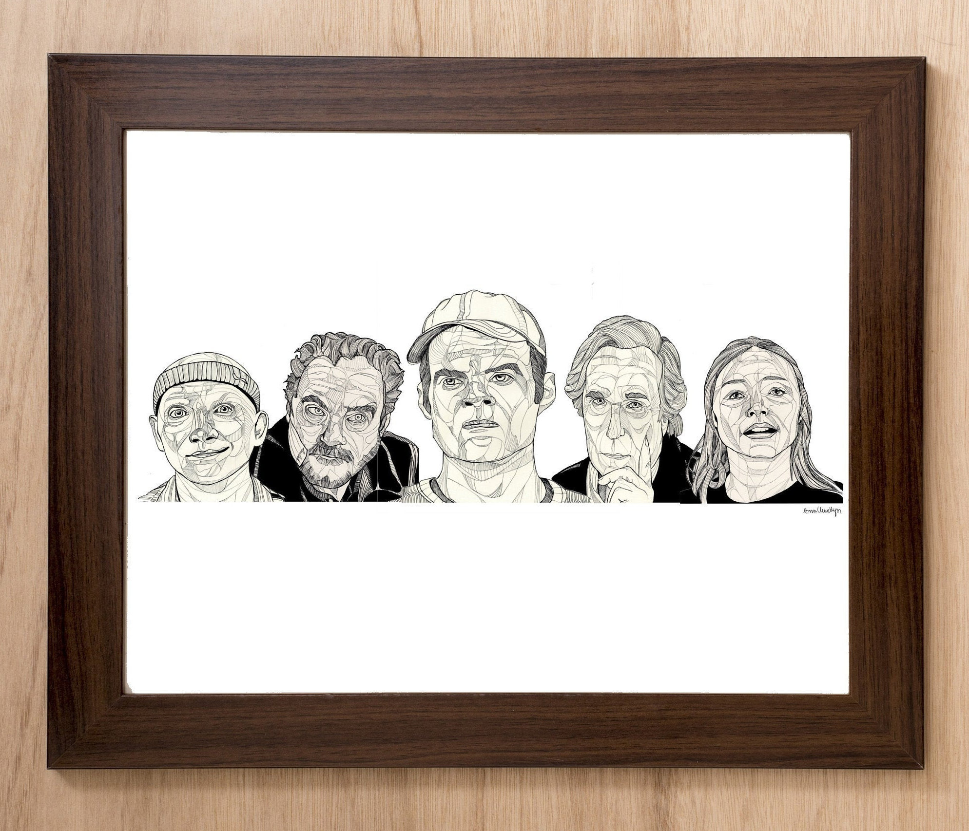 Barry Hand Drawn Art Print 8x10 - Etsy