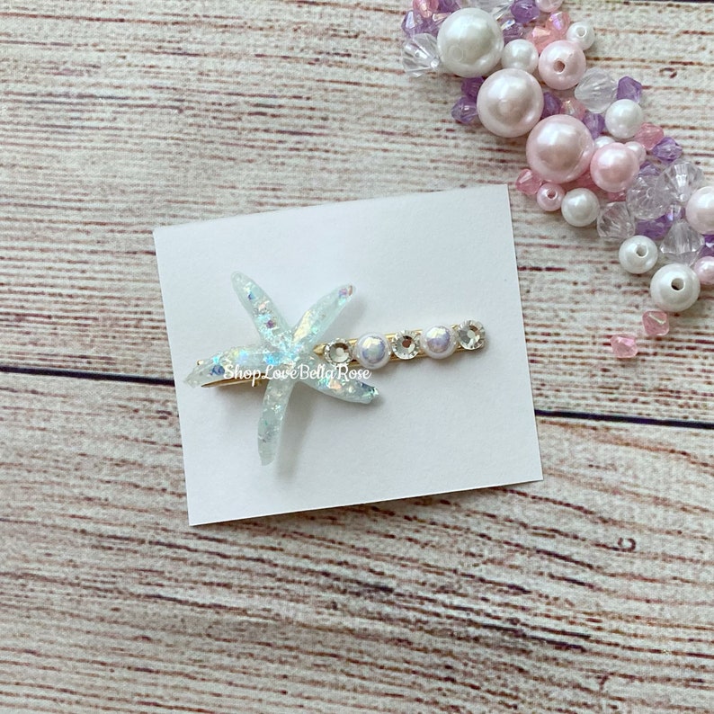 Starfish & Shell Hair Clips Beach Theme Hair Clips for Girls - Etsy