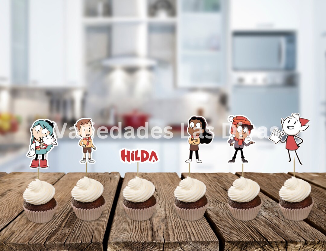Hilda Cupcake Toppers 12pc Hildaparty Supply Hilda Birthday Party