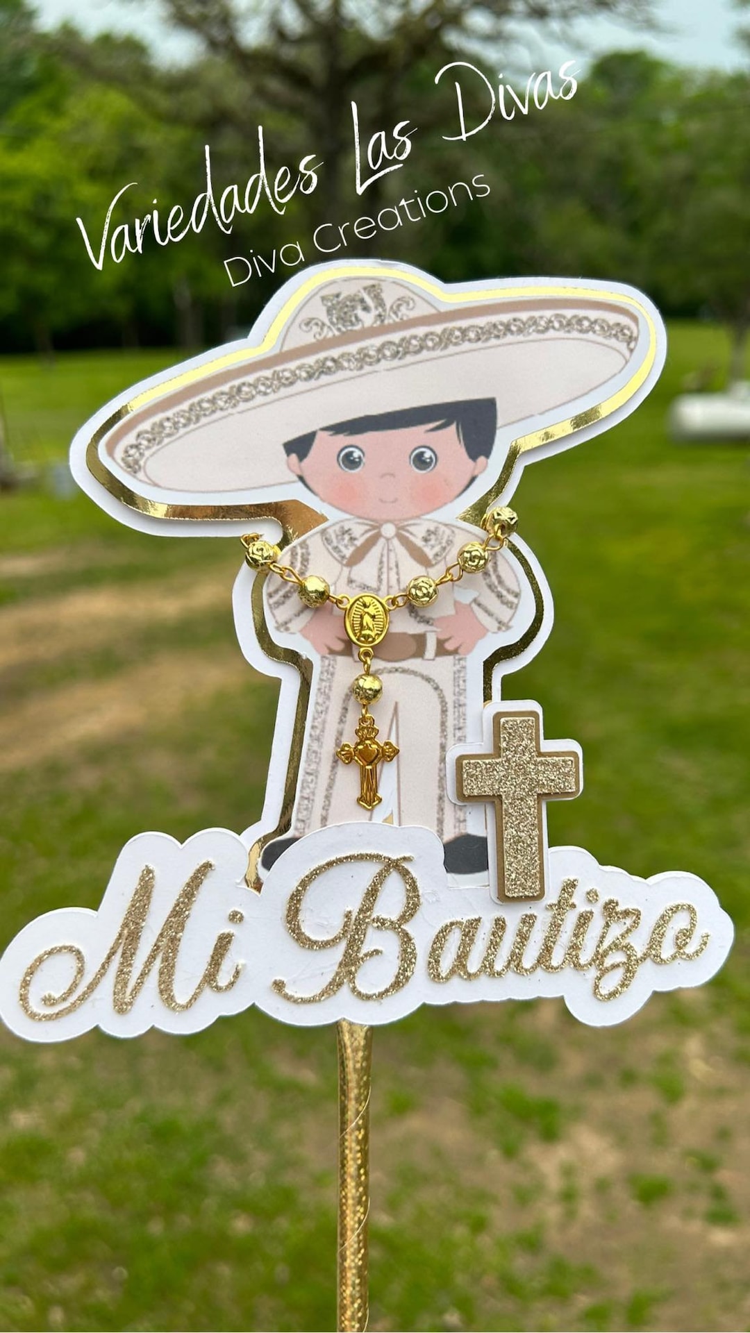 Charro Cake Topper, Mi Bautizo Cake Topper, Vaquerito Bautizo Cake ...