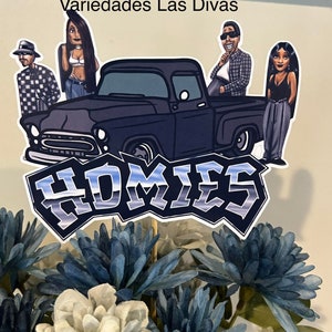 1pc Cholo Homies Centerpiece, Cholo Cake Topper, Homies Centerpiece ...