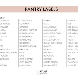 Modern Square Pantry Food Labels • Customizable • 1.8" X 1.8" • Water ...