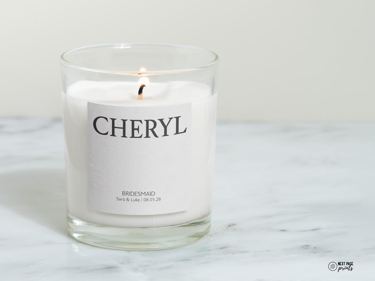 Loewe Inspired Label Sticker, Personalized, Candle Label, Bridesmaid ...