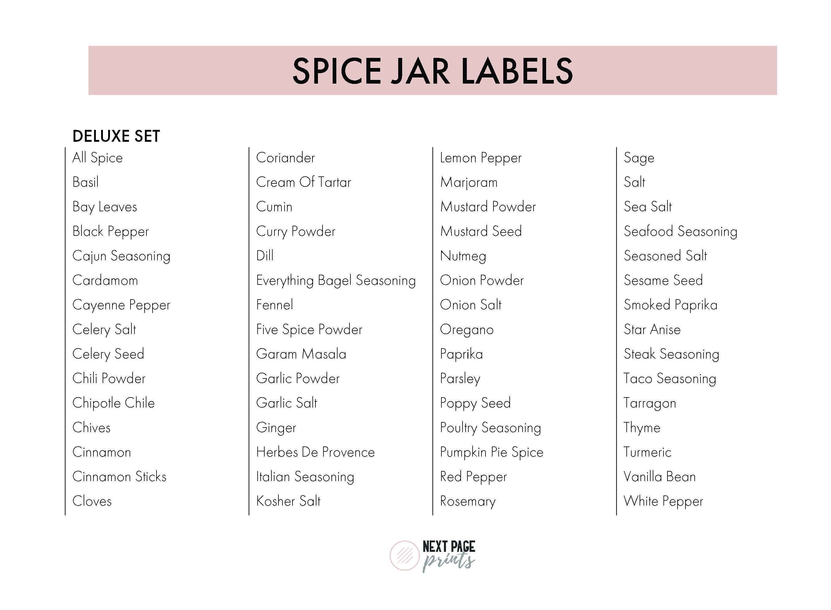 Modern Circle Round Spice Jar Labels • Customization • 1.5" or 2 ...