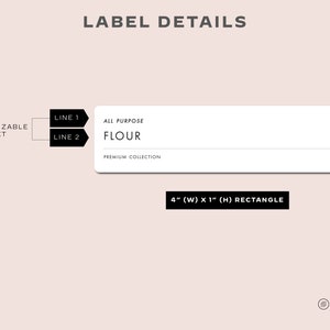 Modern Pantry Labels • Skinny, Thin, Narrow Labels • customizable ...