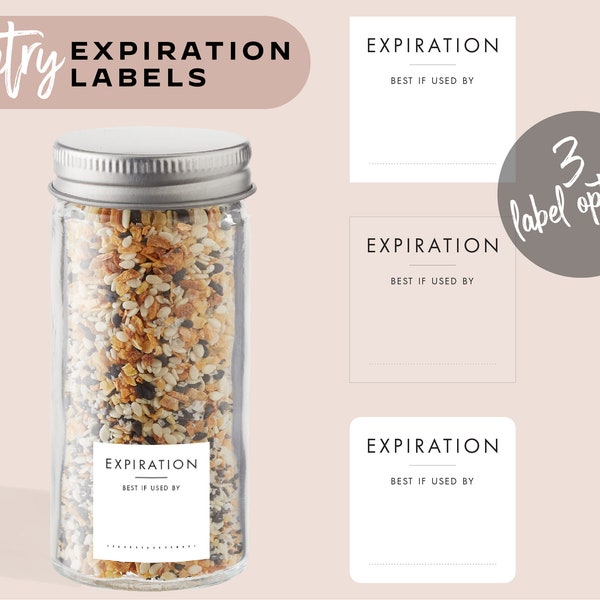 Food Expiration Label - Etsy