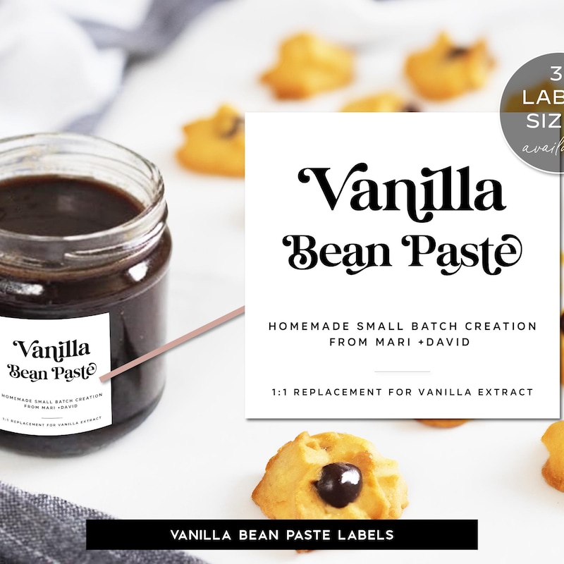 Vanilla Labels - Etsy