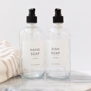 Set: 12 Modern Household Cleaner Organization Labels • Customization ...