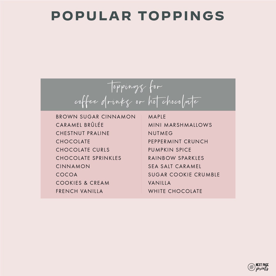 3 Pc Modern Coffee Topping Containers Custom Label Coffee - Etsy