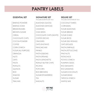 Modern Rectangle Pantry Food Labels • Customizable • Wide Label ...