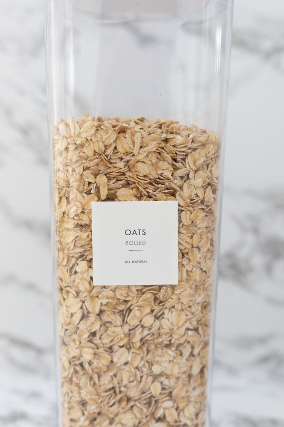 Modern Square Pantry Food Labels Customizable 1.8 X | Etsy