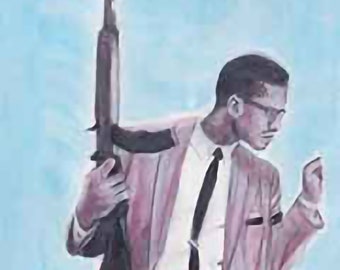 Malcolm X With Rifle - Etsy Australia