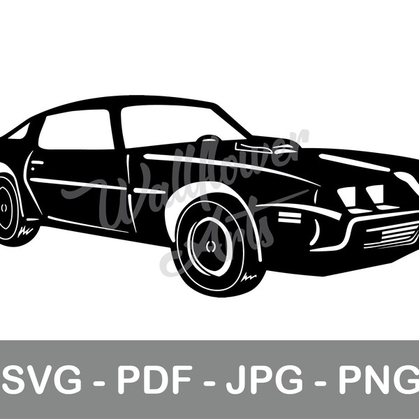 Silhouette Trans Am Car Svg - Etsy