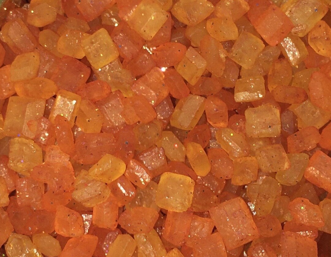 Rock Candy Orange Gems | Geode Cake Decorations| Loose Rock Candy - Etsy