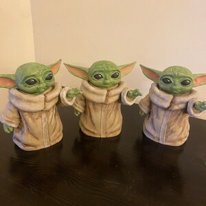 Hand Painted Grogu baby Yoda 3D Printed - Etsy UK