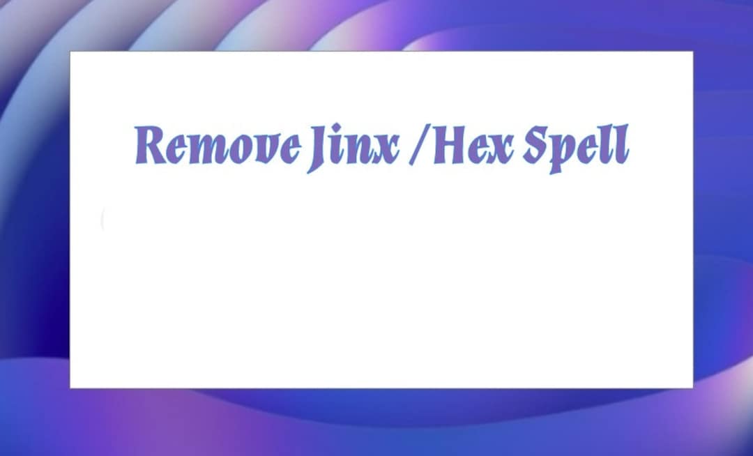 Buy REMOVE JINX or HEX Spell- Bad Luck Remove Spell - Curse and Hex ...