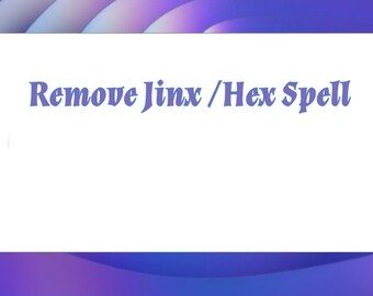 Remove Bad Luck Hex Curse - Etsy