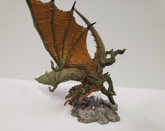 Painted Green Dragon Miniature - Etsy