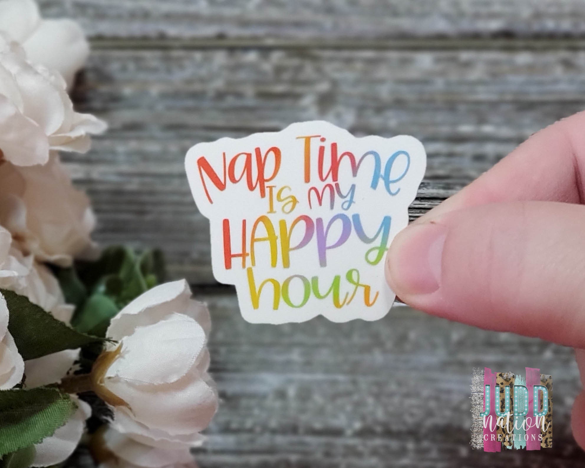 Happy Hour Sticker Glossy Vinyl Sticker Naptime is My Happy | Etsy