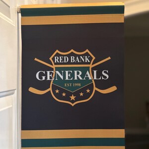 Custom Hockey Team Locker Room Flag: Double-sided Sign With Magnetic ...